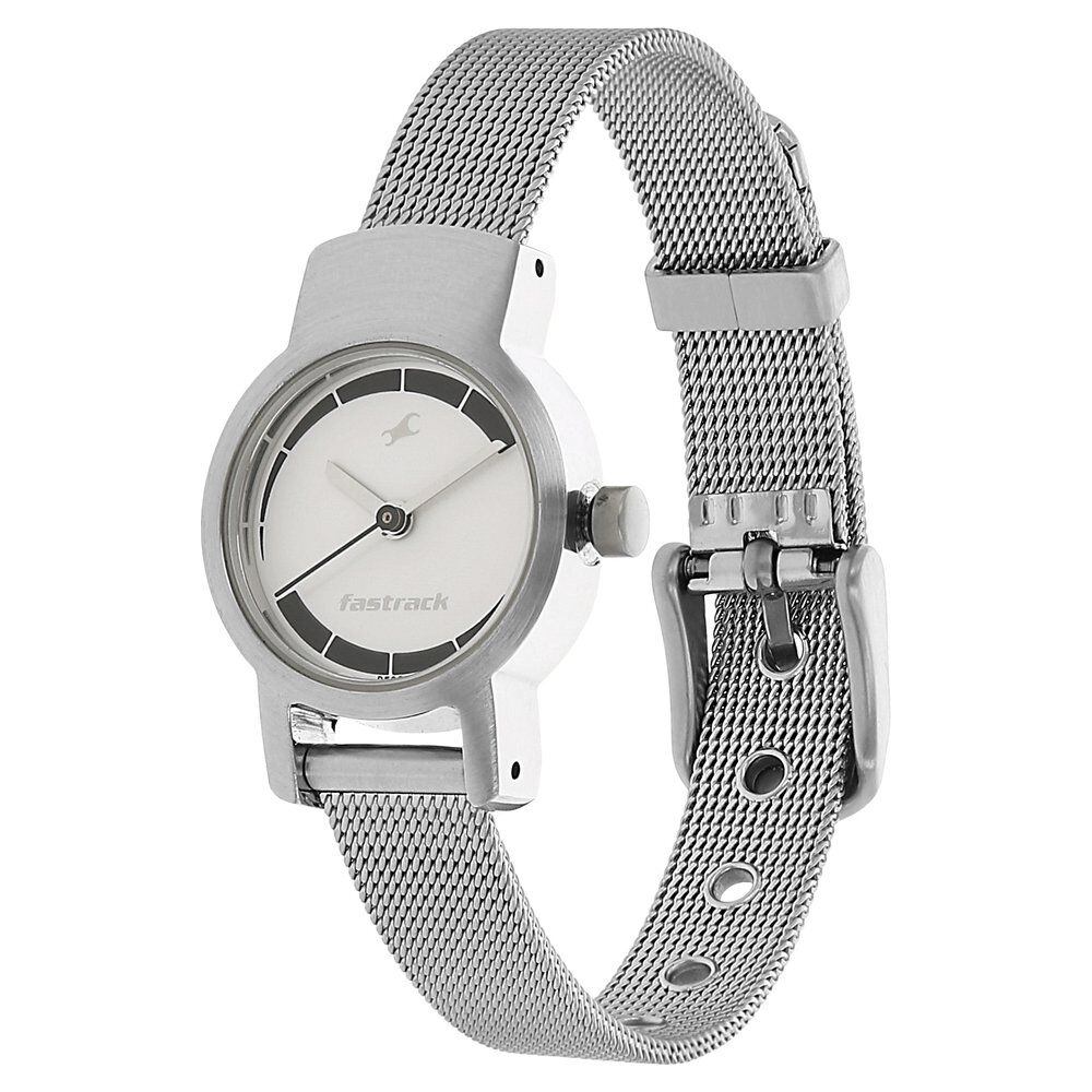 Buy Online Fastrack Quartz Analog Silver Dial Metal Strap Watch for ...