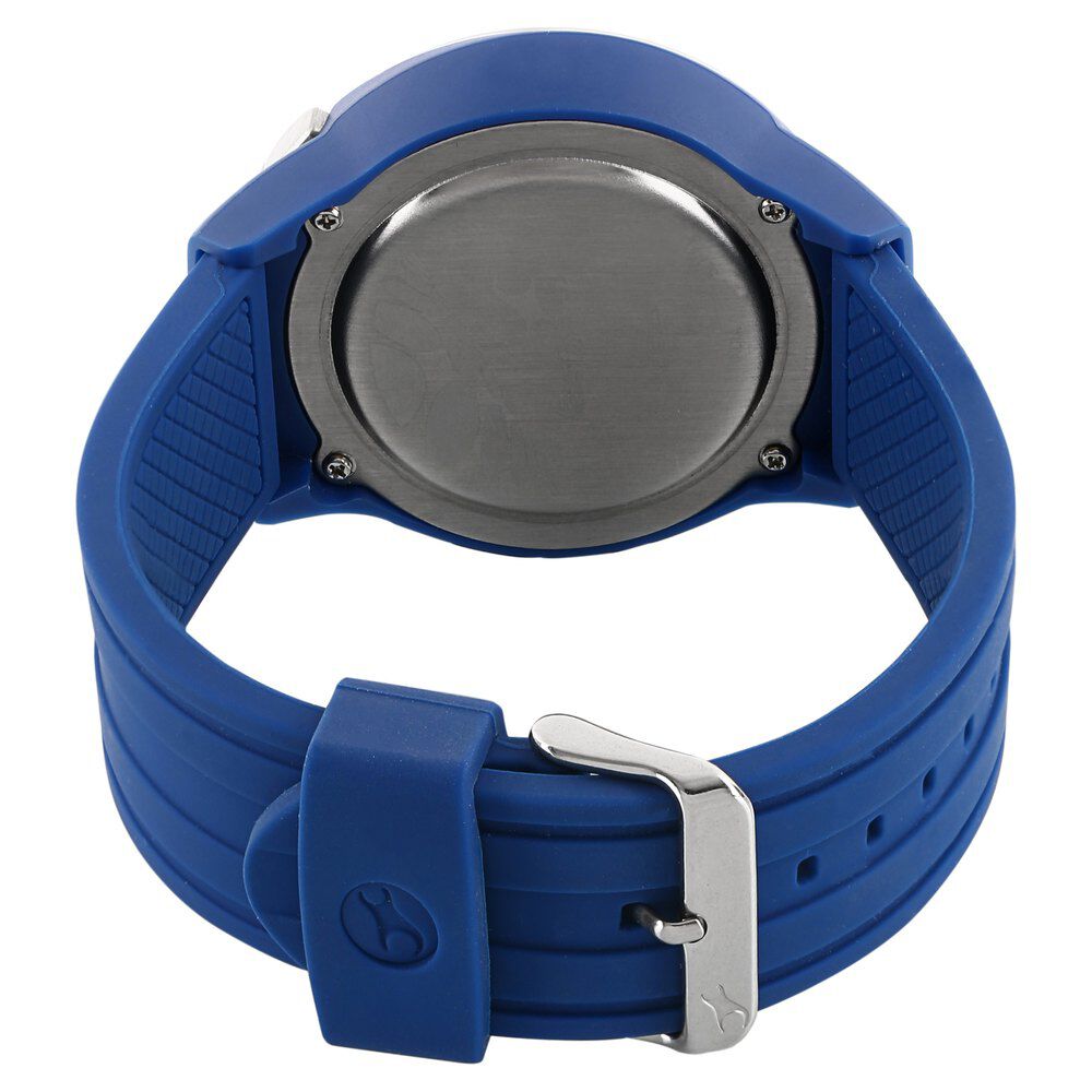 Fastrack Quartz Chronograph Blue Dial Plastic Strap Watch for Guys