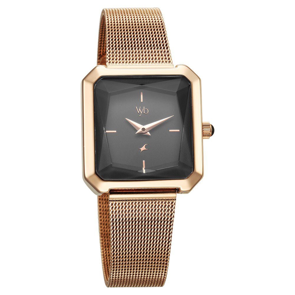 Fastrack Vyb Flare Quartz Analog Grey Dial Stainless Steel Strap Watch ...
