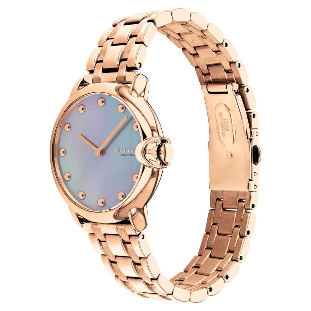 Coach Quartz Chronograph Blue Dial Stainless Steel Strap Watch for Women