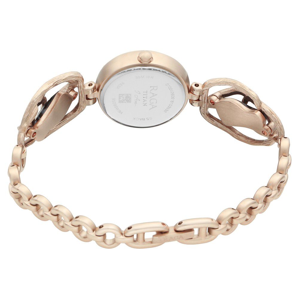 Titan Raga I Am Mother of Pearl Dial Women Watch With Metal Strap