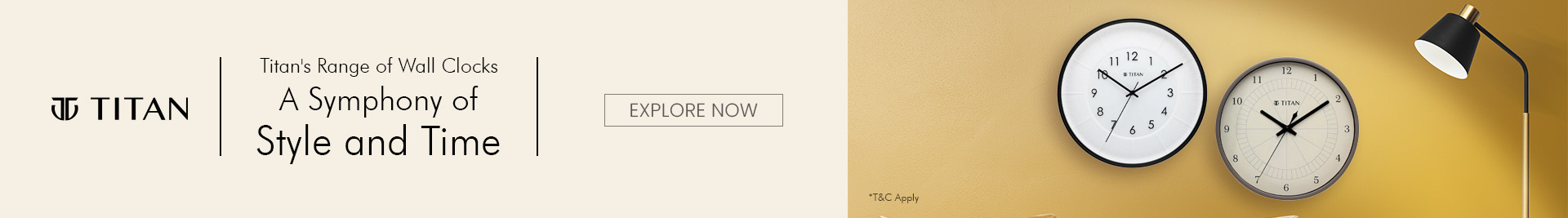 Buy Titan Clocks Online for Home Decor at the Best Price | Titan