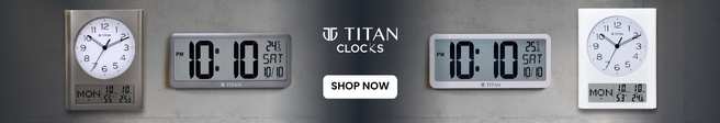 Buy Titan Clocks Online for Home Decor at the Best Price | Titan