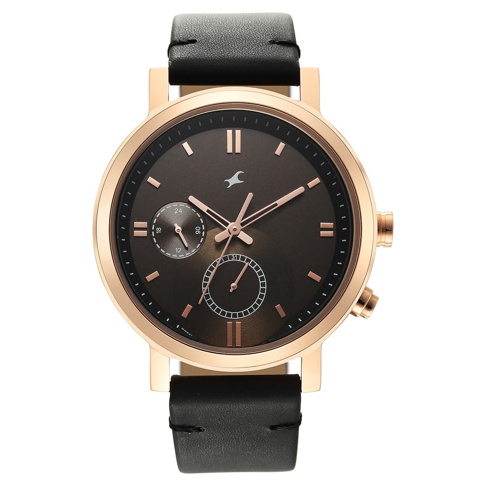 Buy Online Fastrack Tick Tock Brown Dial Watch for Guys - ns3287wl02 ...