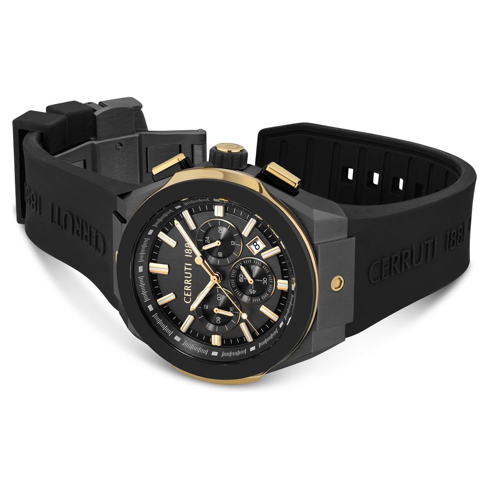 Buy Online Cerruti 1881 Black Dial Silicone Strap Watch for Men ...