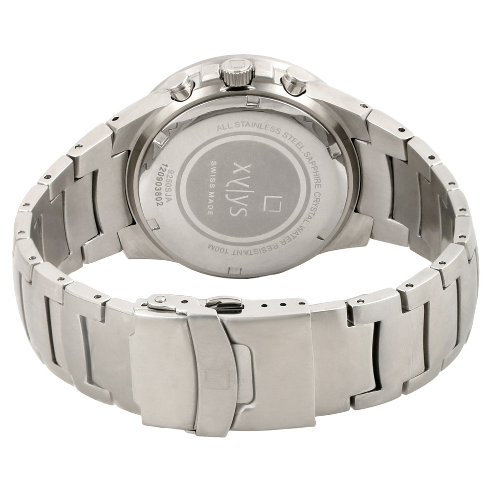 Buy Online Xylys Swiss Chronograph Silver Stainless Steel Strap and ...