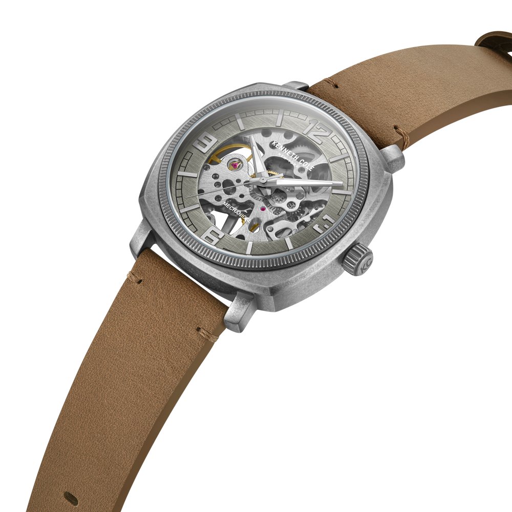 Buy Online Kenneth Cole Silver Dial Analog Mechanical Hand Wound Watch ...