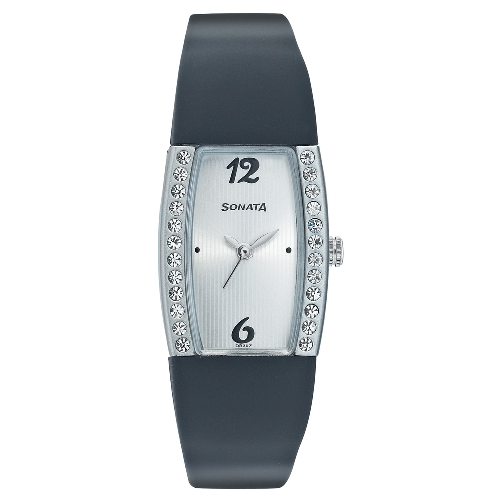 Buy Online Sonata Quartz Analog Silver Dial Strap Watch for Women ...