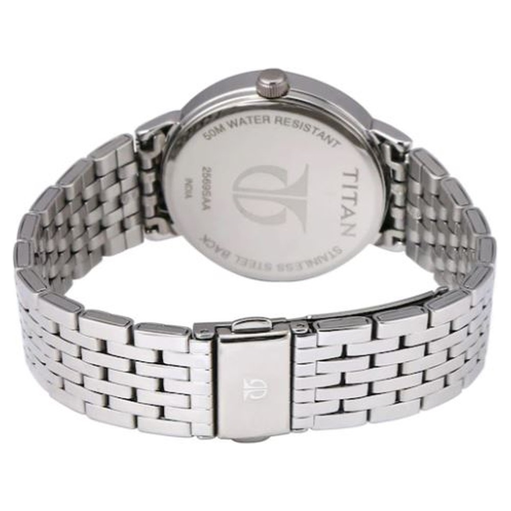 Buy Online Titan Workwear Blue Dial Women Watch With Stainless Steel ...