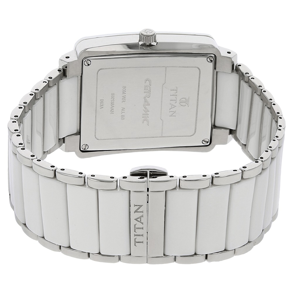 Buy Online Titan White Dial Analog with Date Bimetal Strap watch for ...