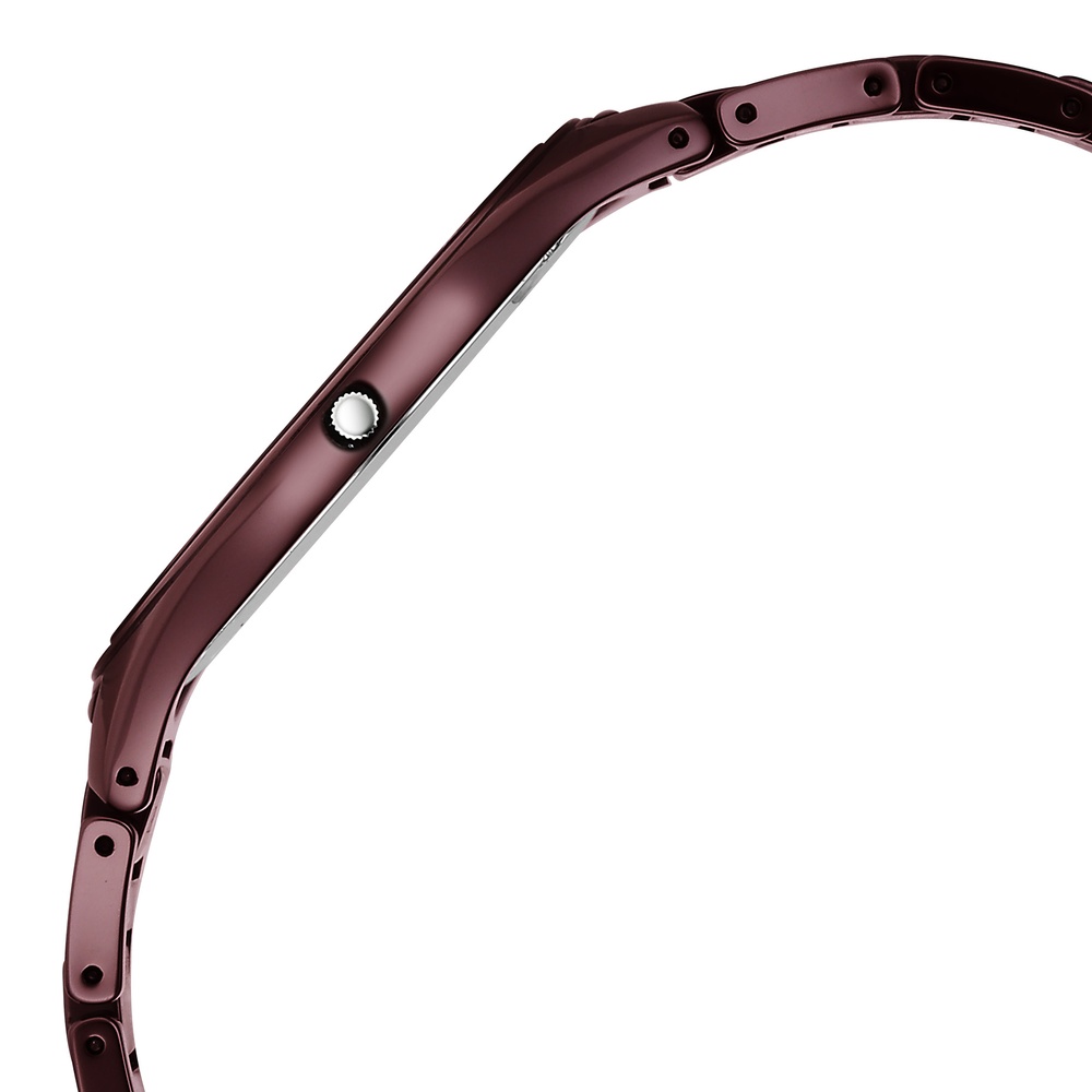 Buy Online Titan Wine Ceramic Quartz Analog Maroon Dial Ceramic Strap ...