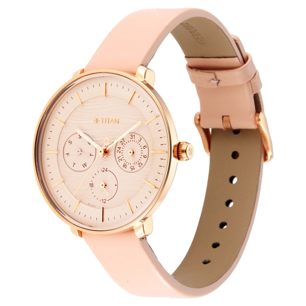Buy Online Titan Women's Svelte Rose gold: Multi-Function Watch with ...
