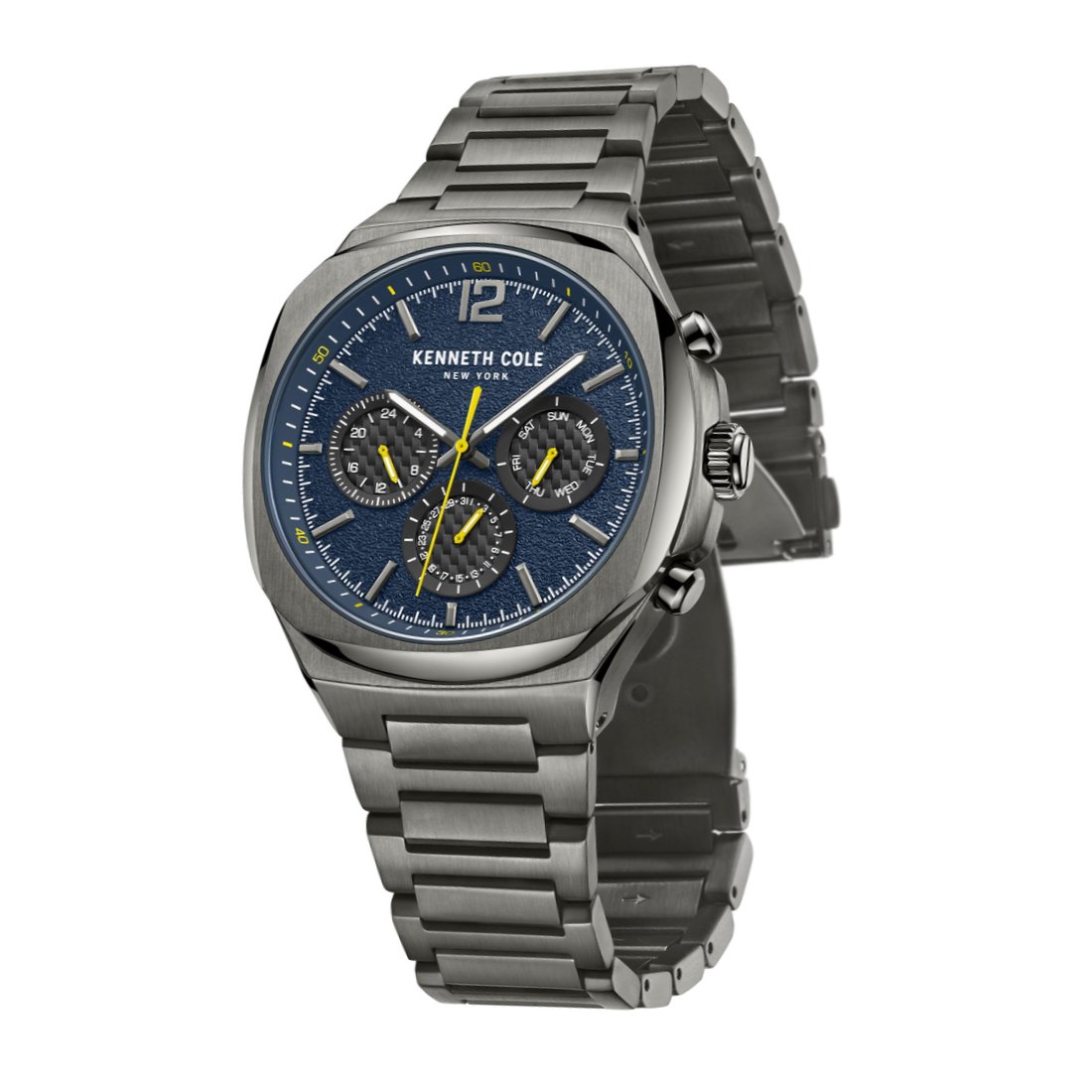 Buy Online Kenneth Cole Multifunction Blue Dial Watch for Men ...