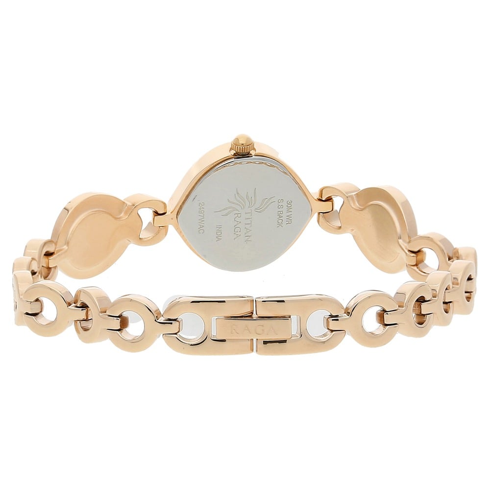 Buy Online Titan Raga Pink Dial Analog Metal Strap watch for Women ...