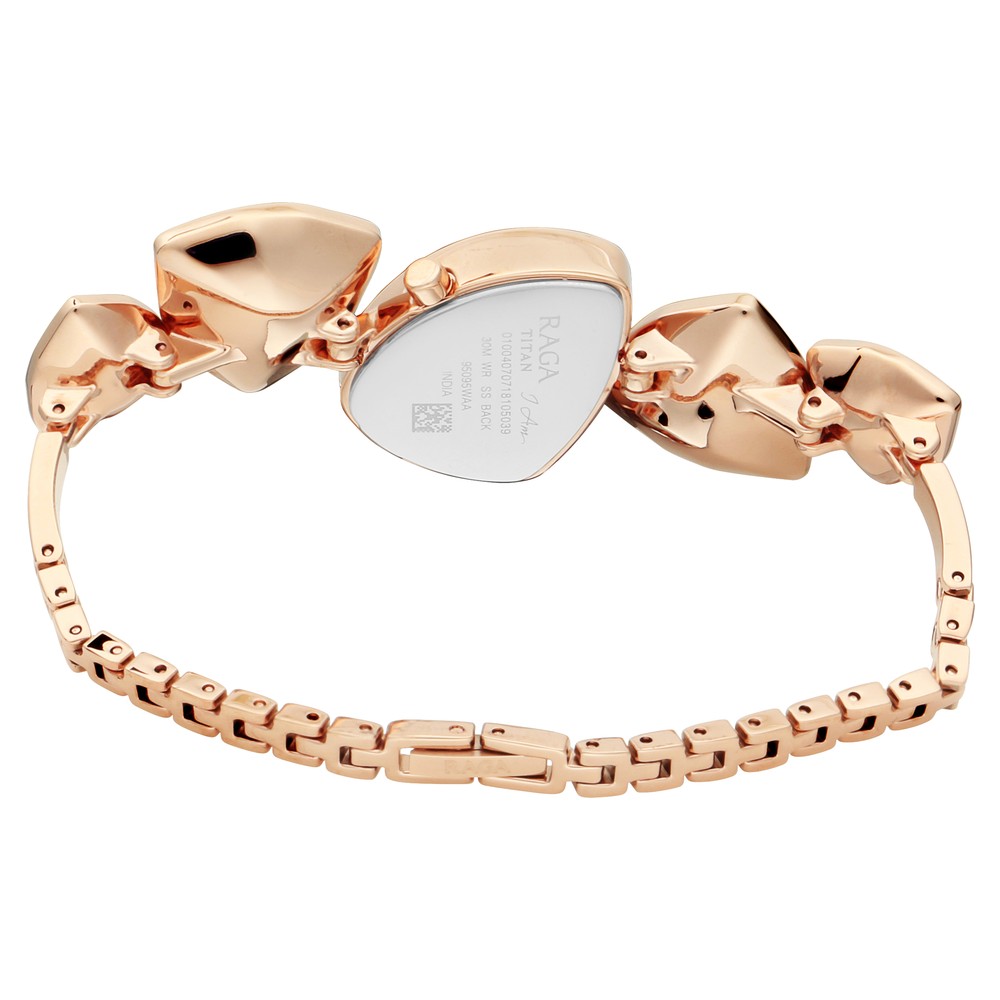 Buy Online Titan Raga I Am Maroon Dial Women Watch With Metal Strap ...