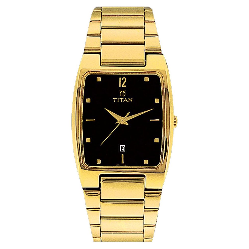 Buy Online Titan Quartz Analog with Date Black Dial Watch for Men ...