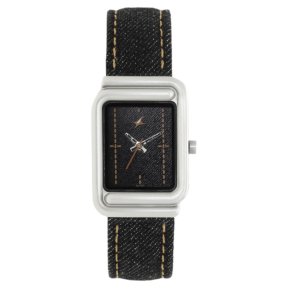 Buy Online Fastrack Denim Quartz Analog Blue Dial Denim Strap Watch for ...