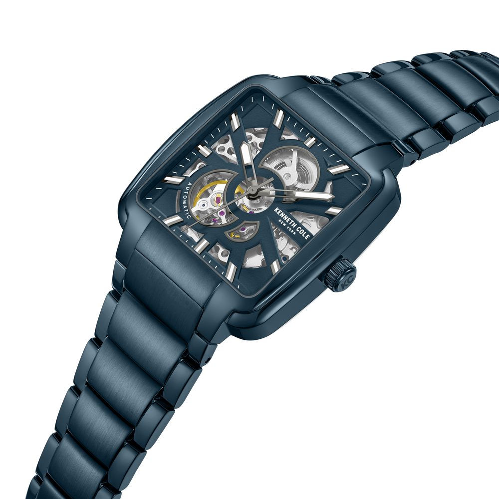 Buy Online Kenneth Cole Automatic Blue Dial With Blue Stainless Steel ...