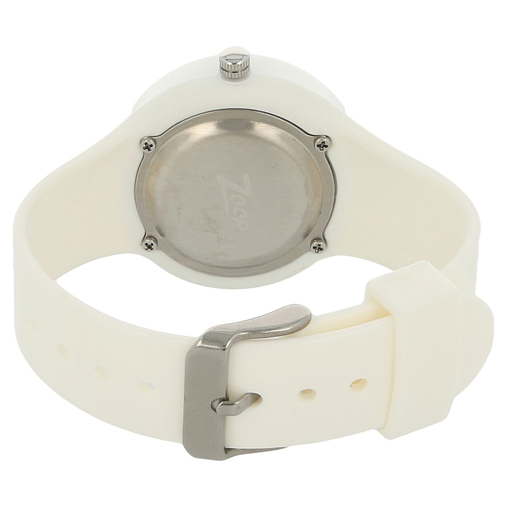 Buy Online Zoop Analog Watch with White Dial & White Strap for Girls ...