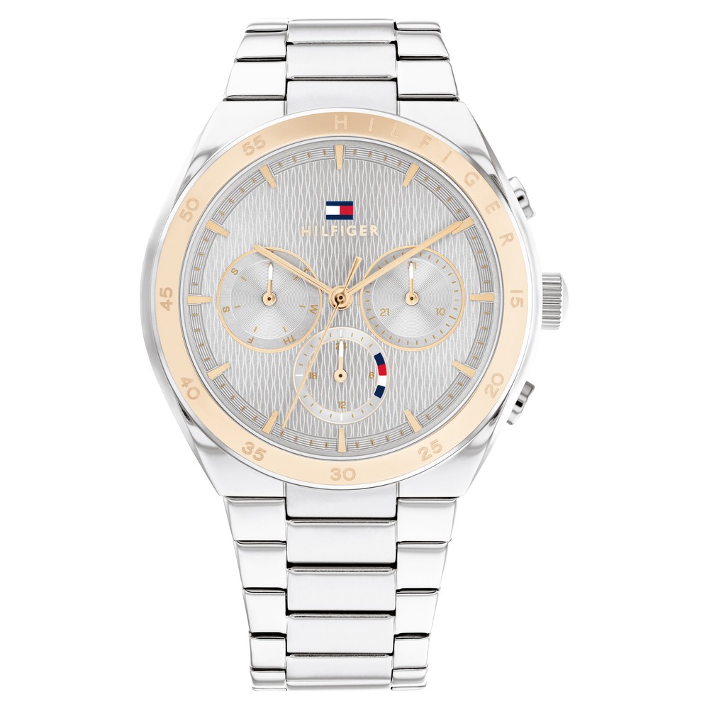 Buy Online Tommy Hilfiger Quartz Multifunction Silver Dial Stainless ...
