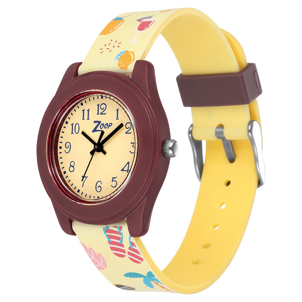 Buy Online Zoop By Titan Outdoor life Yellow Dial Plastic Strap for ...