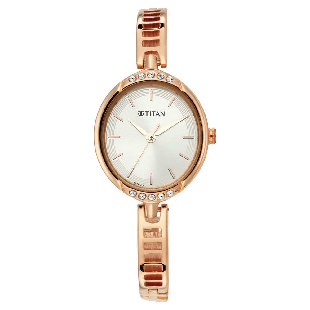 Buy Online Titan Quartz Analog Silver Dial Metal Strap Watch for Women ...