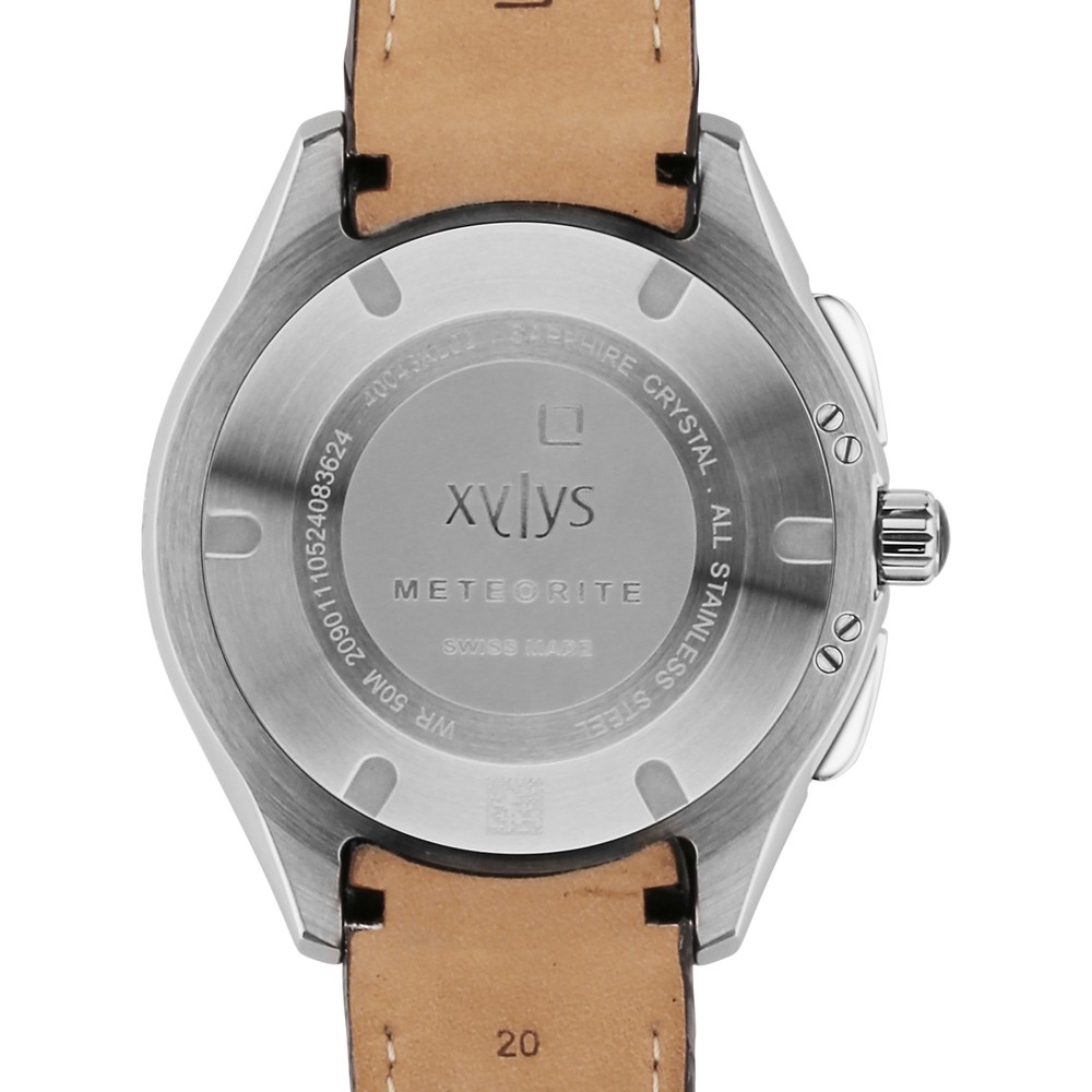 Buy Online Xylys Swiss Chronograph Black Leather Strap and Dial Watch ...