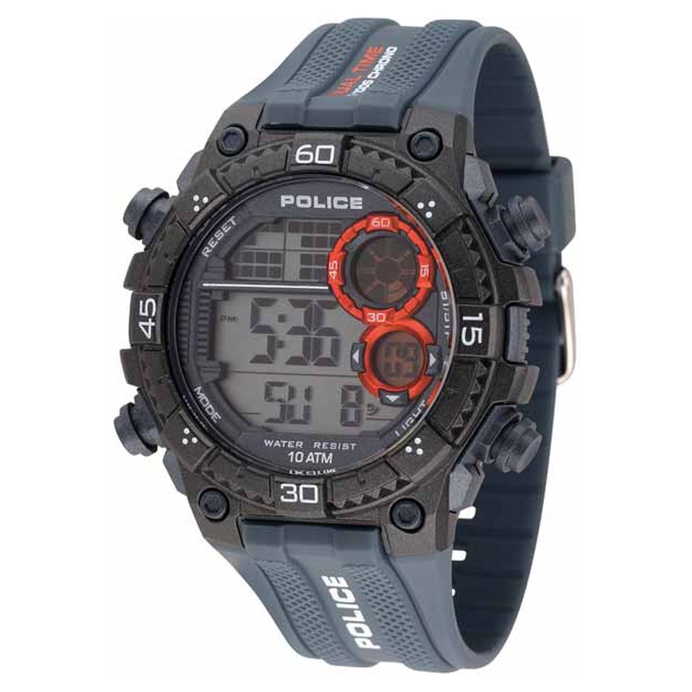 Buy Online Police Digital Dial Black Rubber Strap Watch for Men ...
