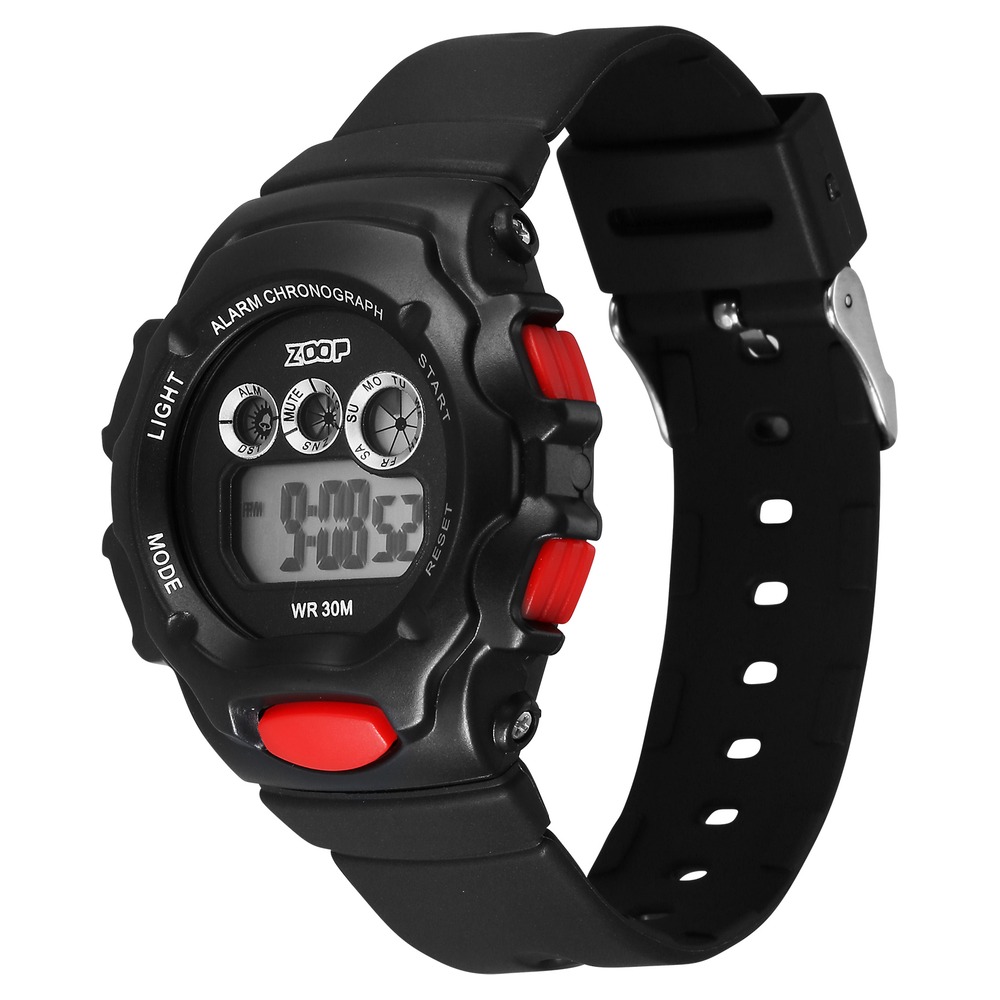 Buy Online Zoop Digital Watch with Digital Dial & Black Strap for Boys ...