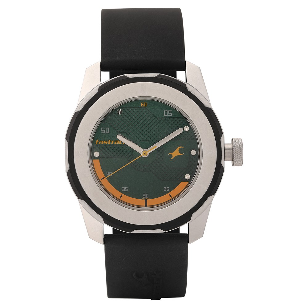 Buy Online Fastrack Quartz Analog Green Dial Plastic Strap Watch for ...