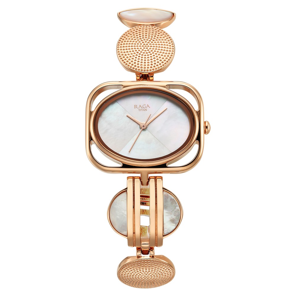 Buy Online Titan Raga Power Pearls Quartz Analog Mother of Pearl Dial ...