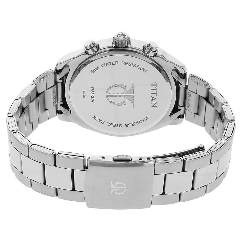 Buy Online Titan Men's Metropolitan Luxe: Multifunction dark grey Dial ...