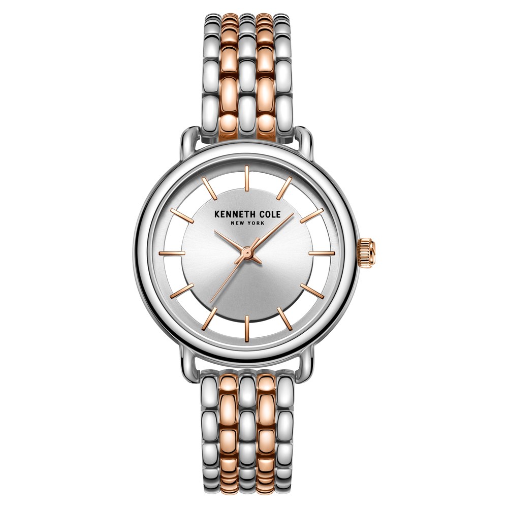 Buy Online Kenneth Cole Quartz Analog Silver Dial Stainless Steel Strap ...