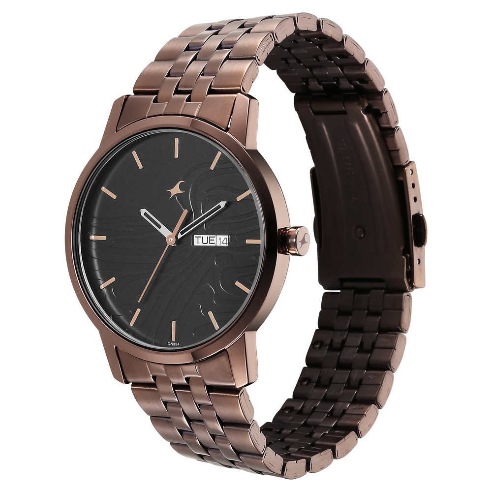 Buy Online Fastrack Urban Camo Black Dial Watch for Guys - nt3295qm01 ...