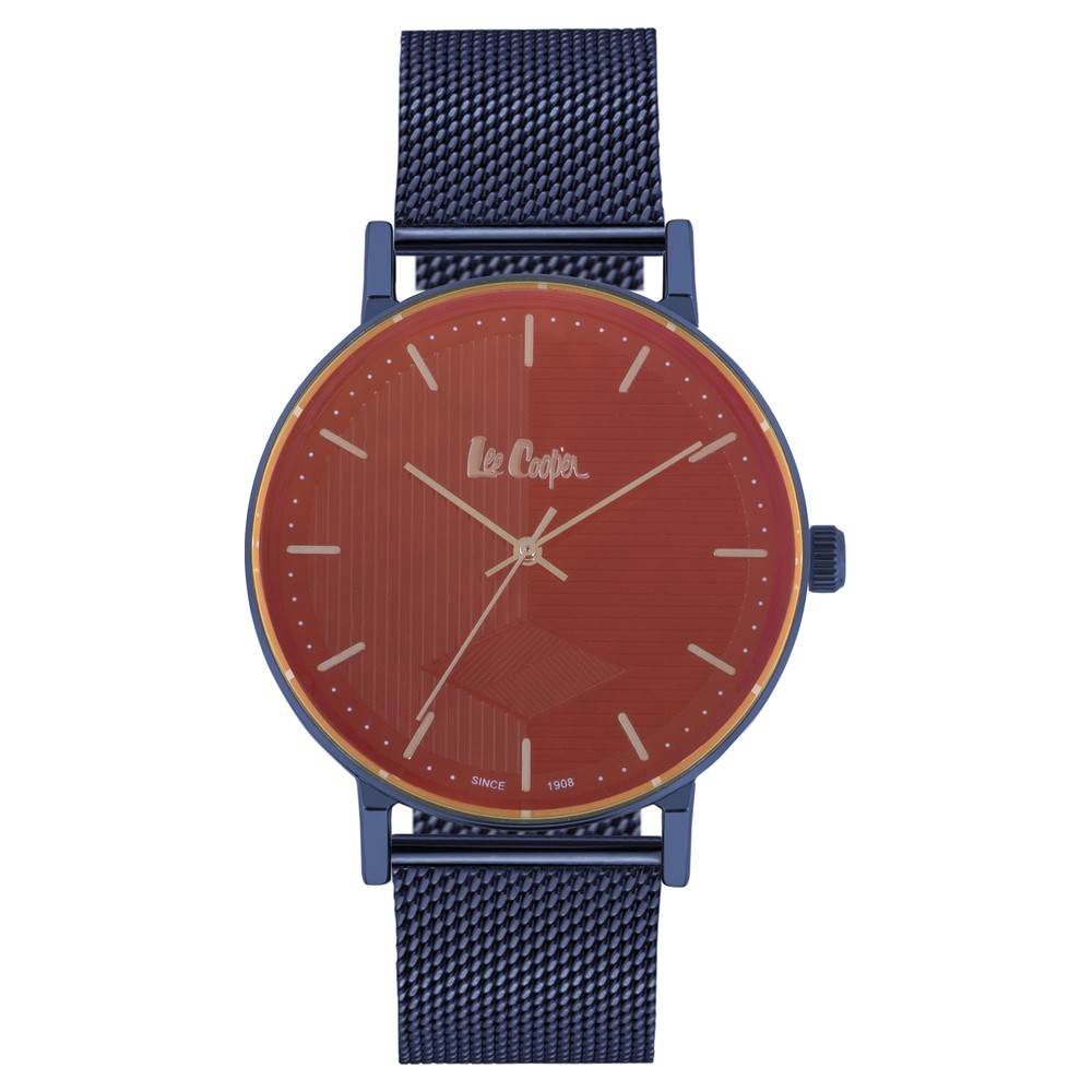 Buy Online Lee Cooper Quartz Analog Black Dial Metal Strap Watch for ...
