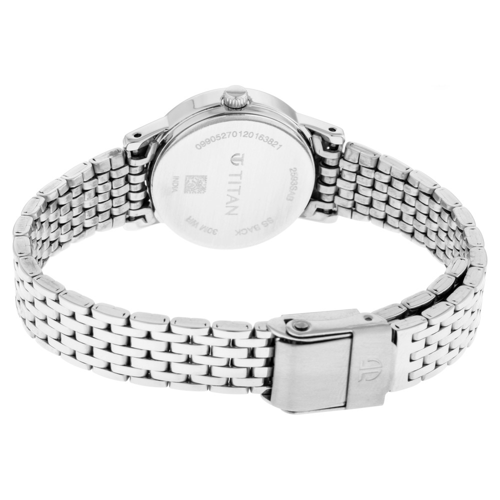 Buy Online Titan Quartz Analog Silver Dial Metal Strap Watch for Women ...
