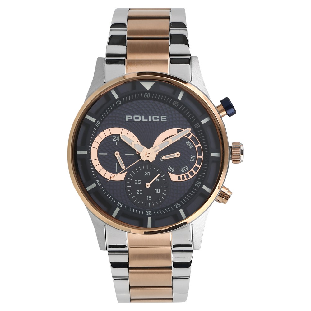 Buy Online Police Quartz Multifunction Blue Dial Stainless Steel Strap ...