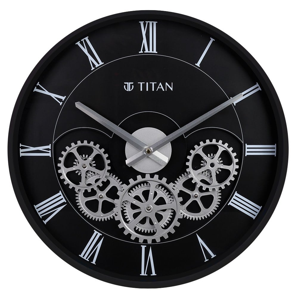 Buy Online Titan Clocks - Gears of Time - Black - w0115pa01 | Titan