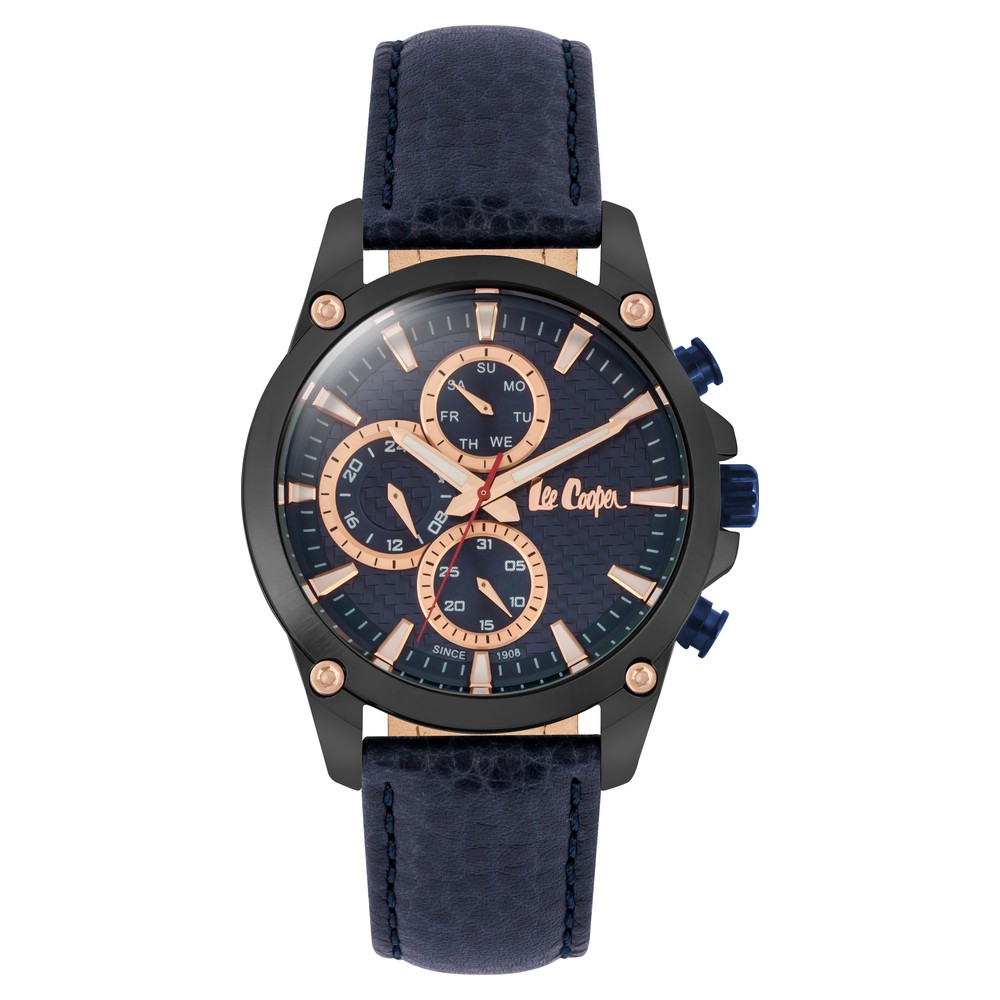 Buy Online Lee Cooper Quartz Multifunction Blue Dial Watch for Men ...