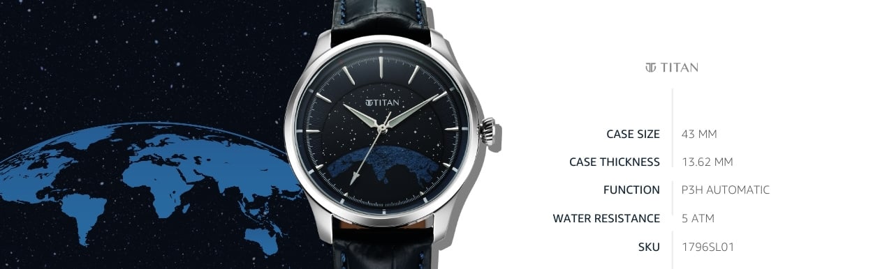 Buy Online Titan Unity Automatic Leather Strap Watch For Men - Limited ...