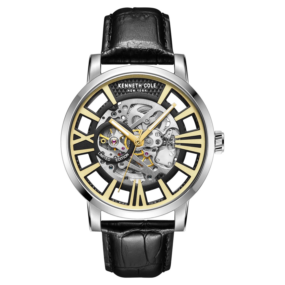 Buy Online Kenneth Cole Silver Dial Automatic Watch for Men ...