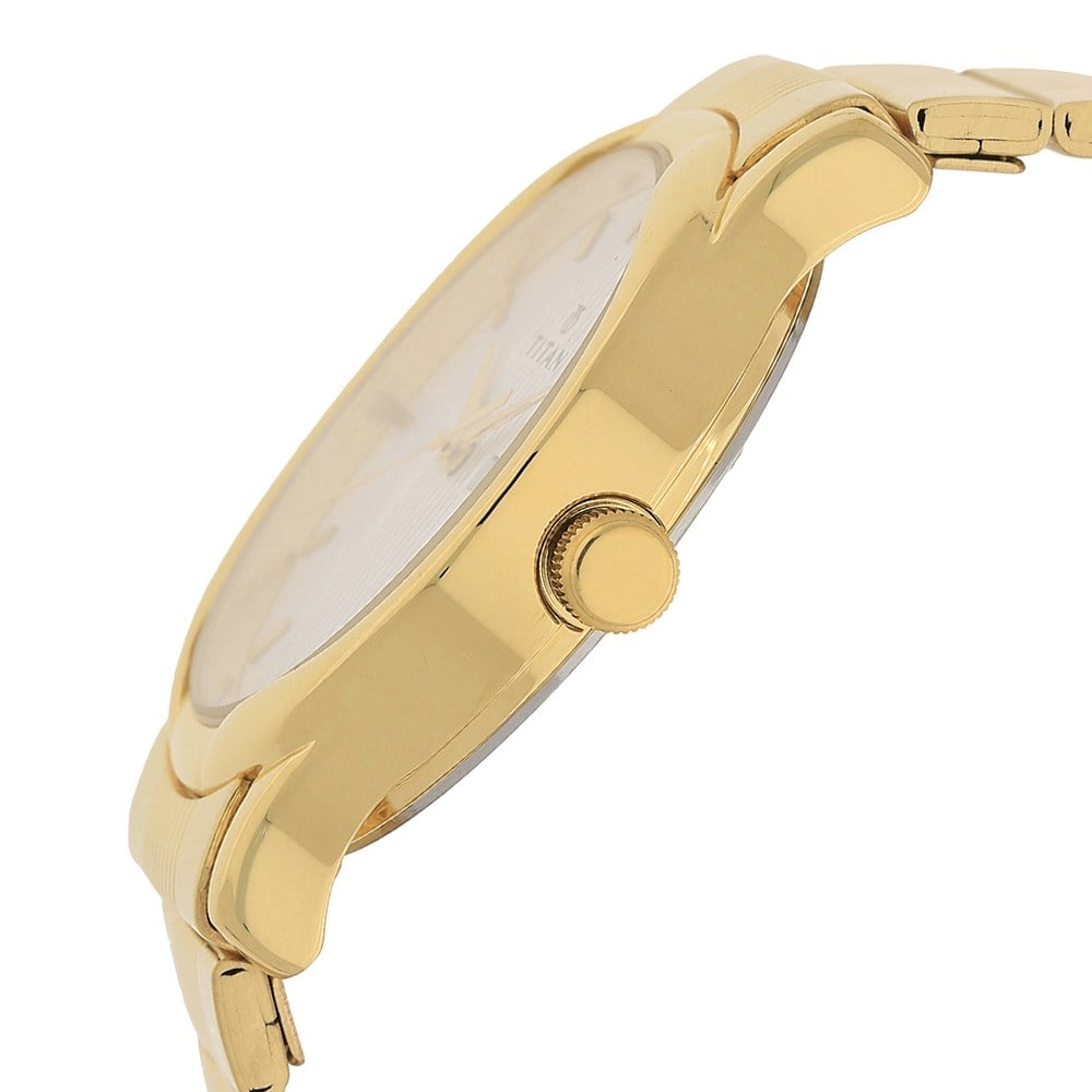 Buy Online Titan Silver Dial Analog with Day and Date Stainless Steel ...
