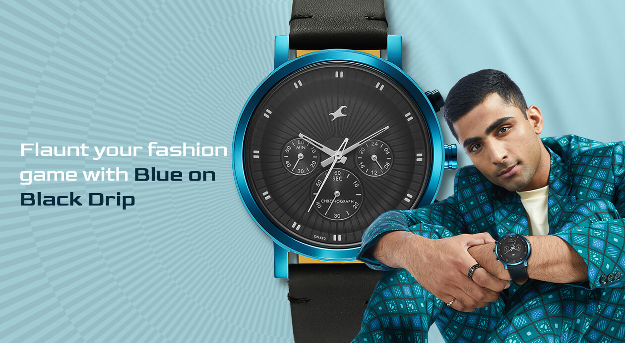 Buy Online Fastrack Kronos Multifunction Grey Dial Leather Strap Watch ...