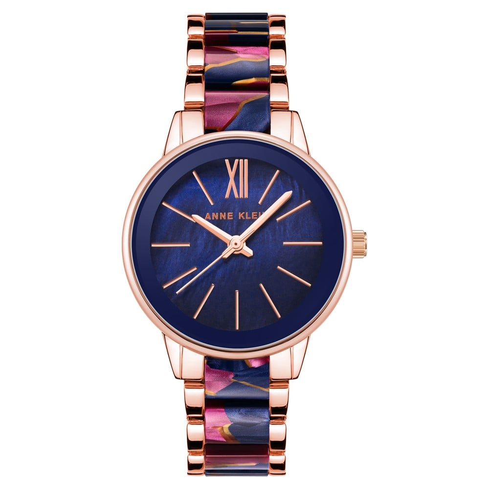 Buy Online Anne Klein Quartz Analog Blue Dial Plastic Strap Watch for ...