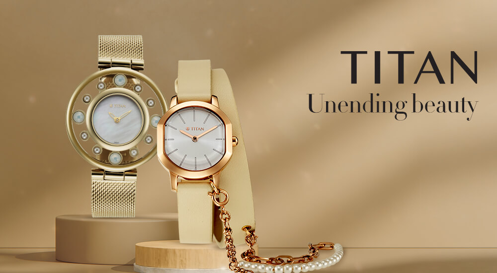 Buy Online Titan Purple Unending Beauty Quartz Analog Blue Round Dial ...