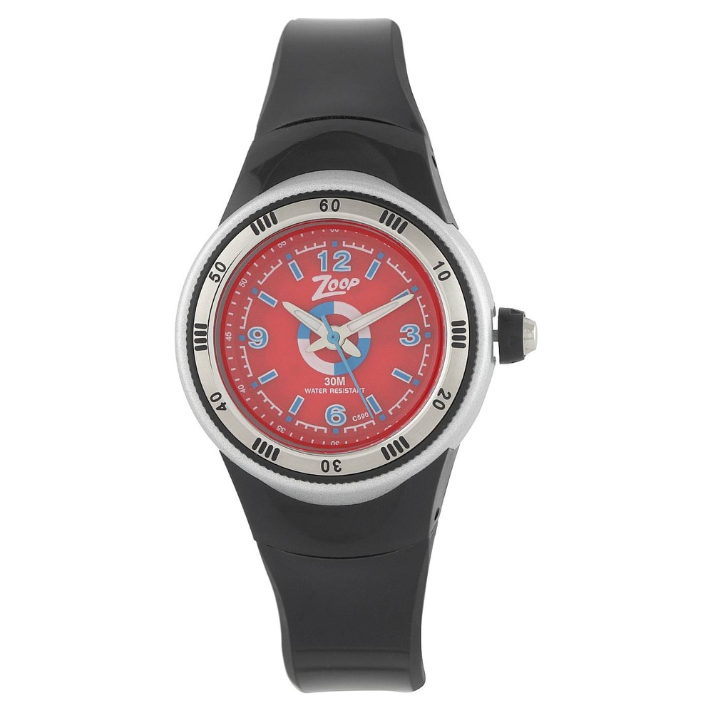 Buy Online Zoop By Titan Quartz Analog Red Dial Plastic Strap Watch for ...