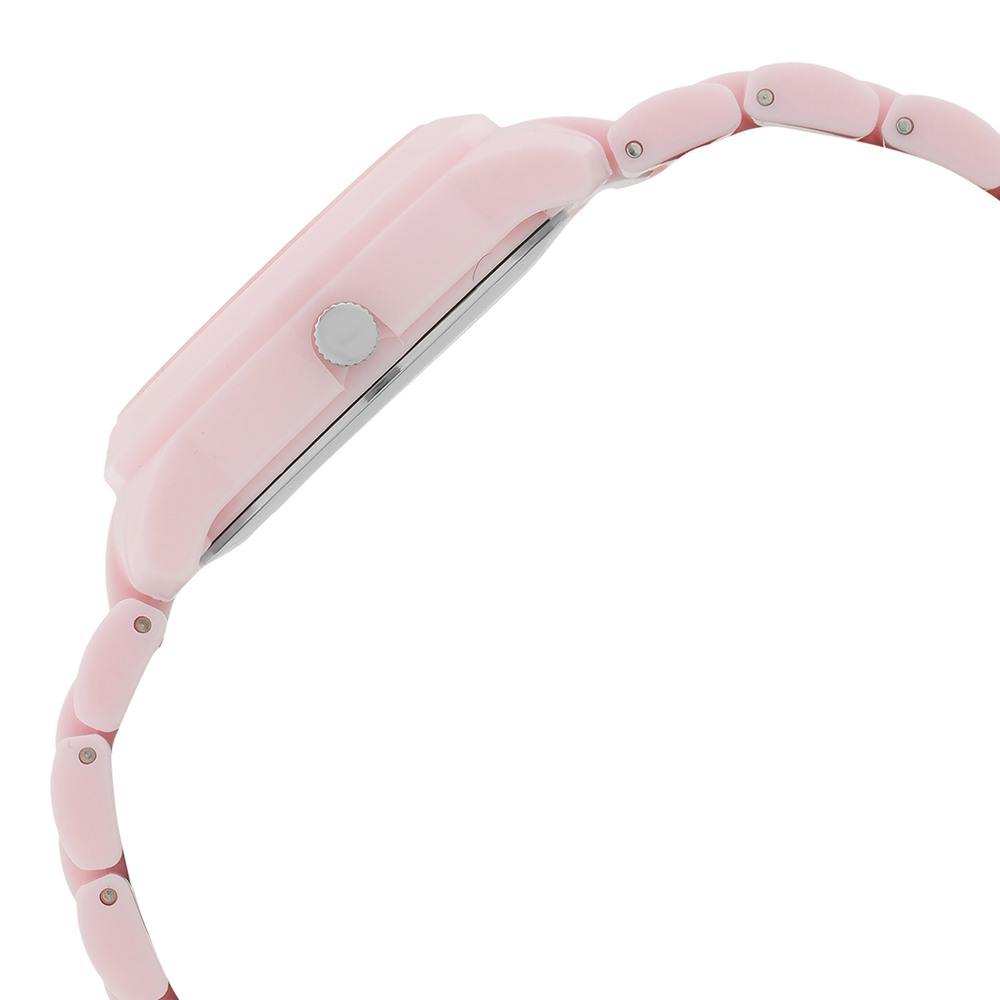 Buy Online Fastrack Trendies Quartz Analog Pink Dial Plastic Strap ...
