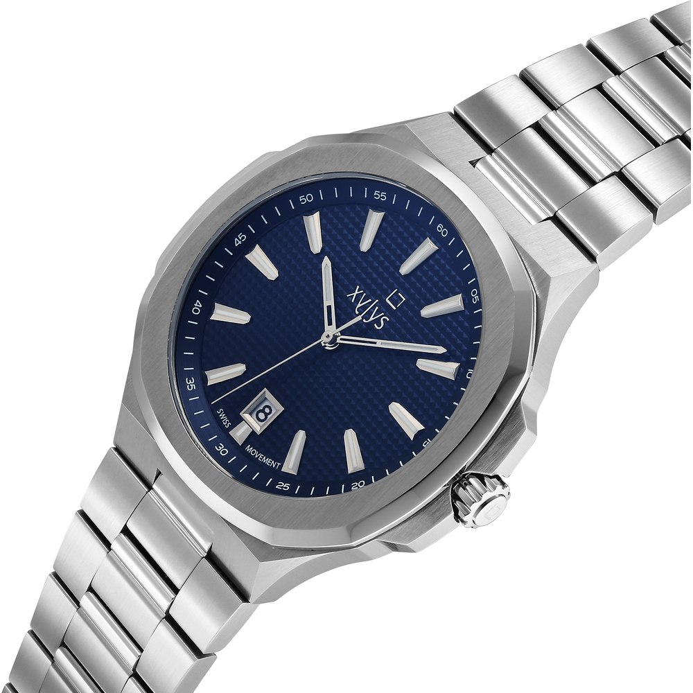 Buy Online Xylys Integra Swiss Analog Stainless Steel Blue Dial Watch ...