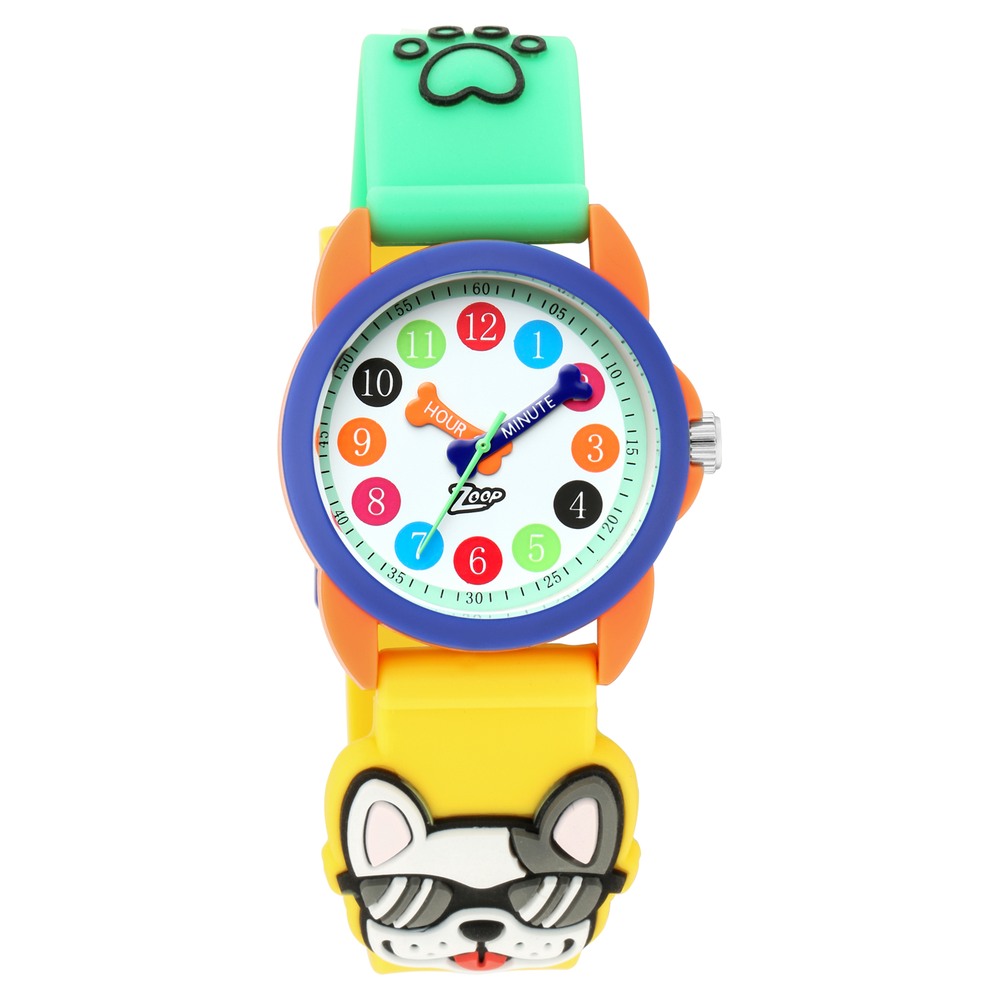 Buy Online Zoop By Titan Quartz Analog White Dial PU Strap Watch for ...
