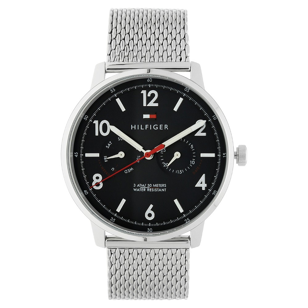 Buy Online Tommy Hilfiger Quartz Multifunction Blue Dial Stainless ...